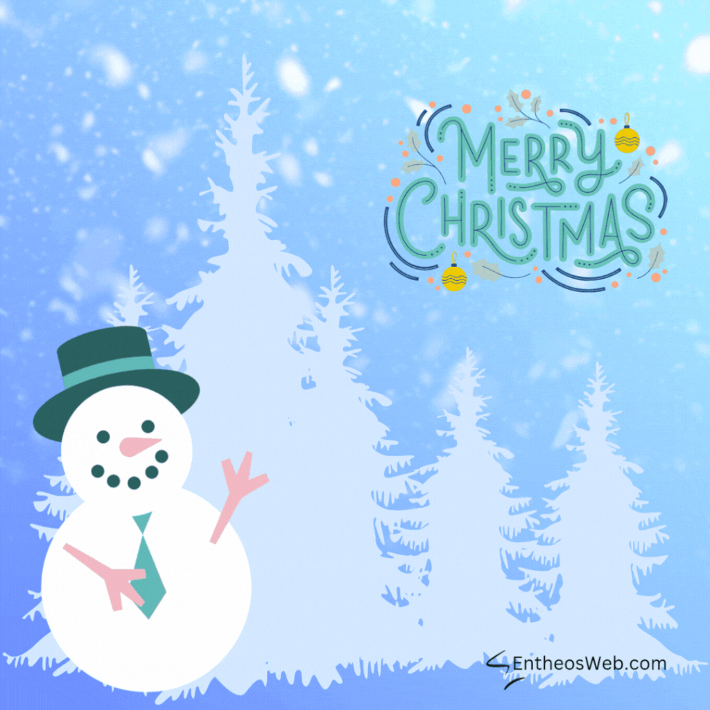 Free Animated Merry Christmas GIF & Mp4 with Music | EntheosWeb