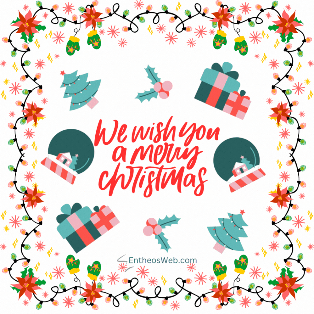 Free Animated Merry Christmas GIF & Mp4 with Music | EntheosWeb