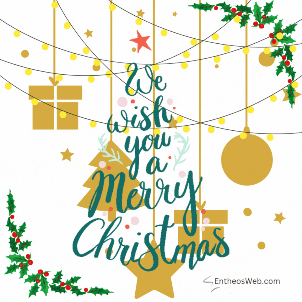 Free Animated Merry Christmas GIF & Mp4 with Music | EntheosWeb