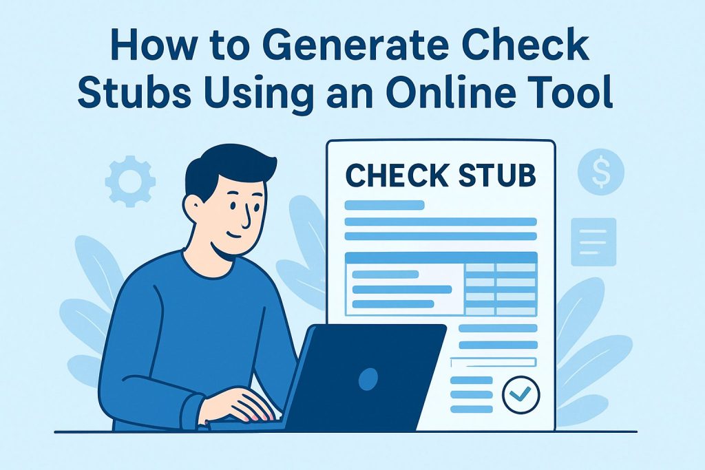 How to Generate Check Stubs Using an Online Tool | EntheosWeb