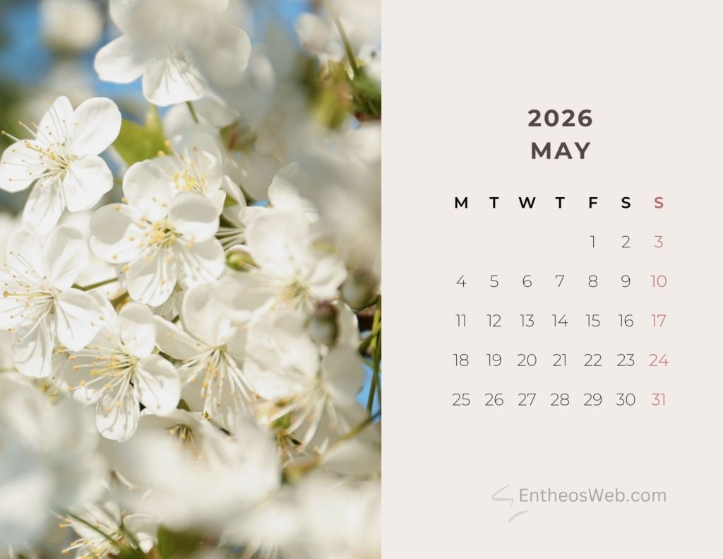 May 2026 Calendar Printables | EntheosWeb