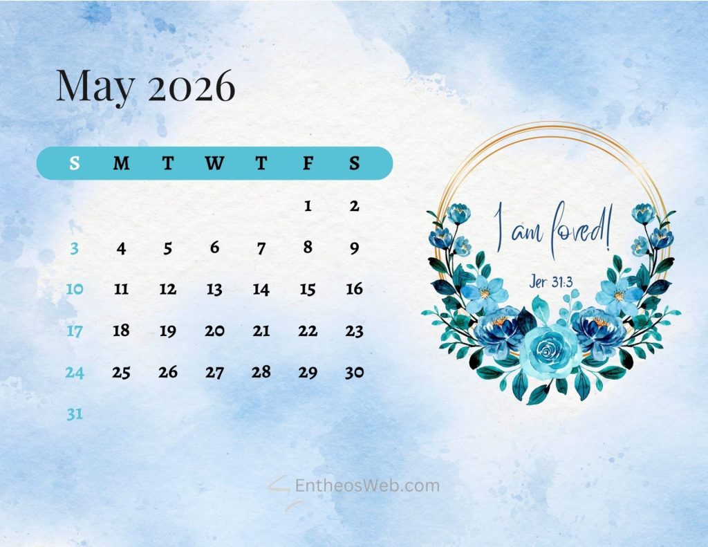 Free 2026 Christian Calendar Printable with Bible Verses » EntheosWeb