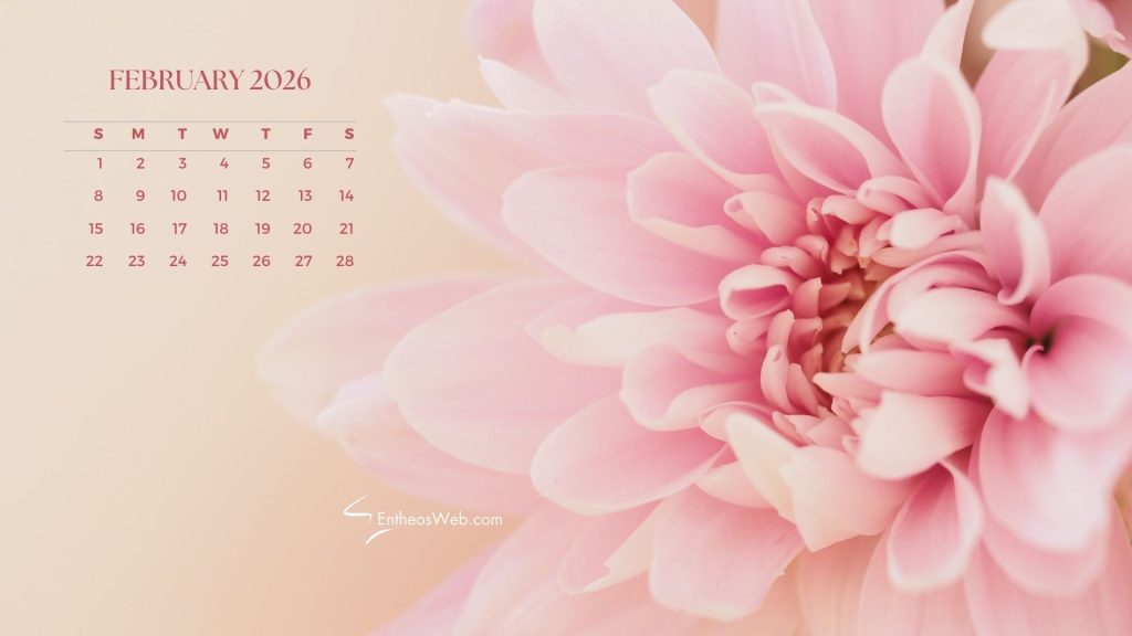 2026 February Desktop Wallpaper Calendar » EntheosWeb
