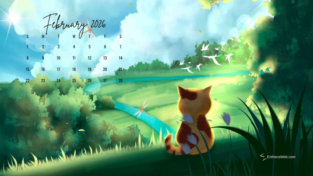 February 2026 Desktop Wallpaper Calendars » EntheosWeb