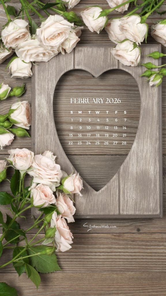 February 2026 Phone Wallpaper | EntheosWeb