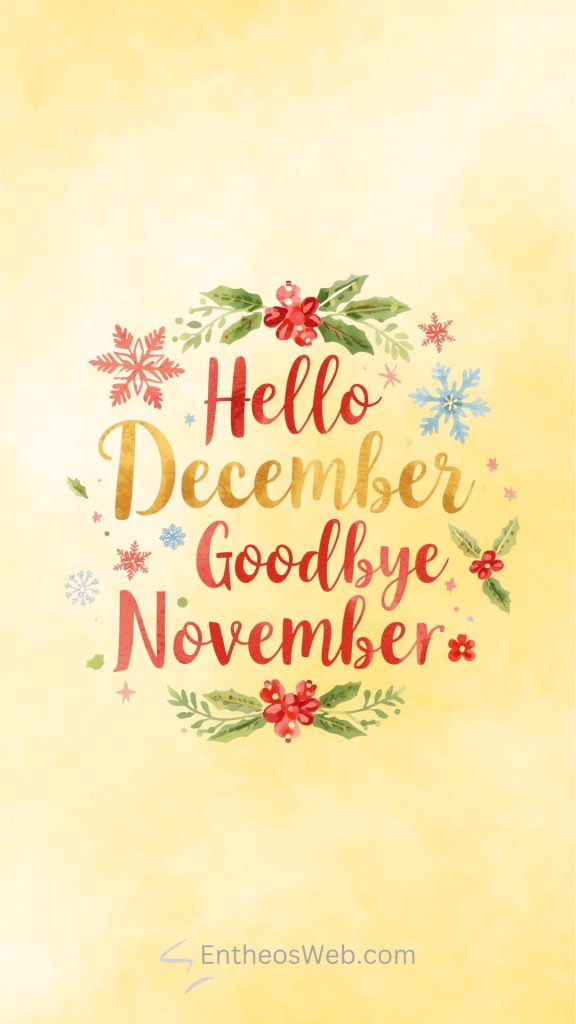 Hello December Phone Wallpaper Backgrounds | EntheosWeb
