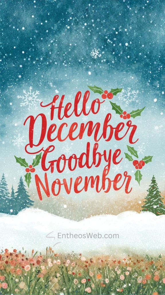 Hello December Phone Wallpaper Backgrounds | EntheosWeb