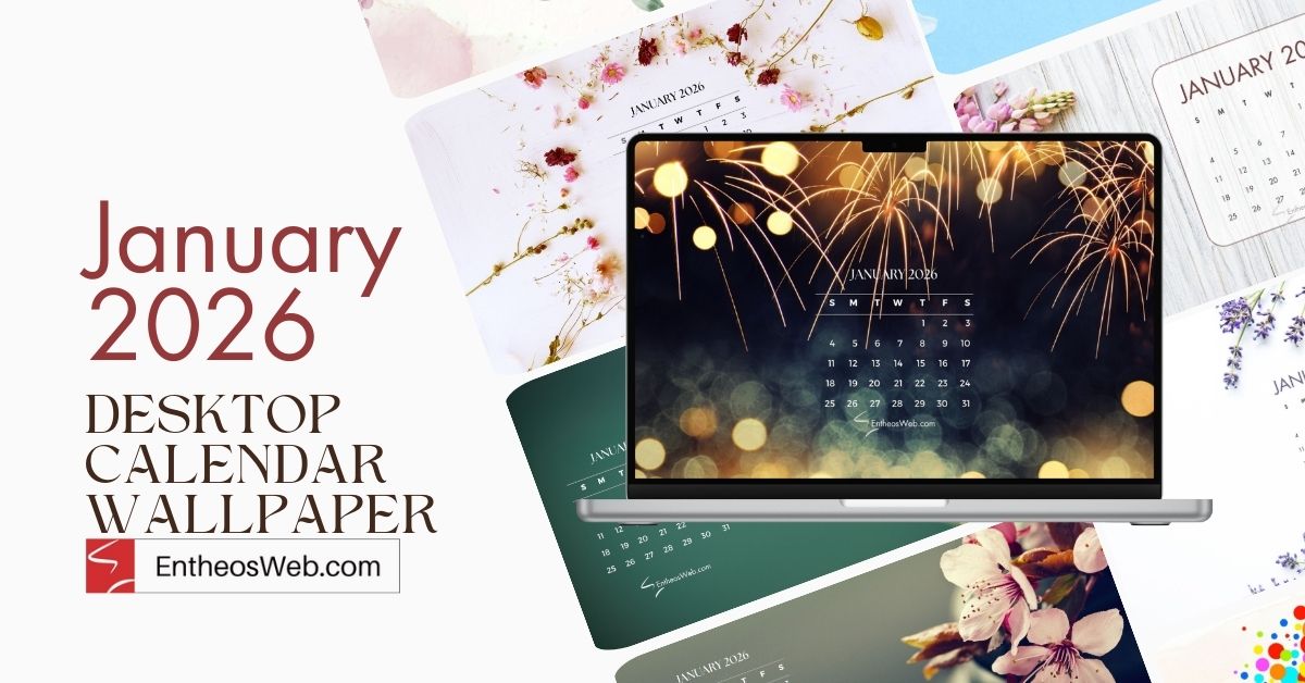 January 2026 Calendar Wallpaper | EntheosWeb