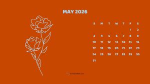 2026 Monthly Flower Themed Desktop Wallpaper Calendar | EntheosWeb