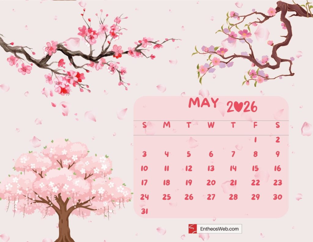 May 2026 Calendar Printables | EntheosWeb