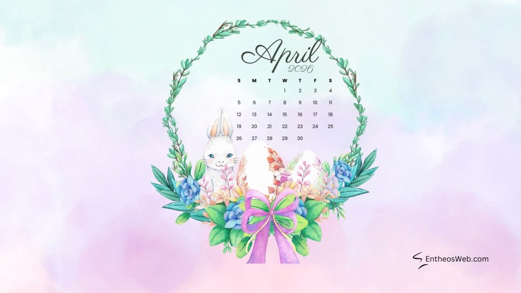 April Calendar Desktop Wallpaper Backgrounds | EntheosWeb