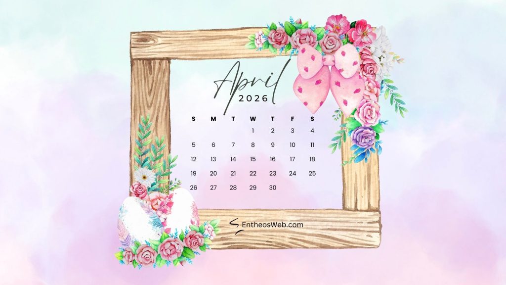 April Calendar Desktop Wallpaper Backgrounds | EntheosWeb