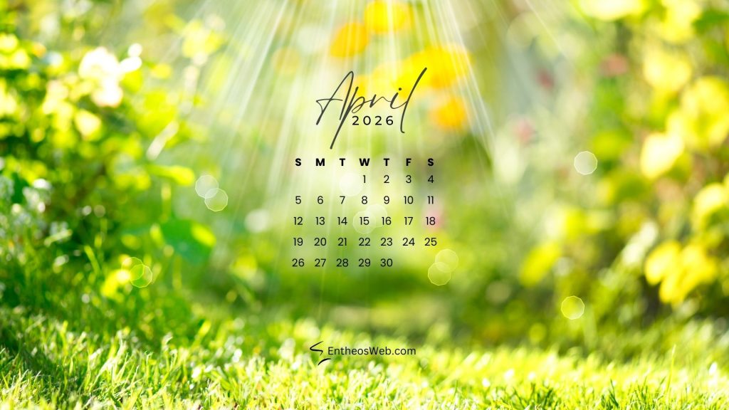 April Calendar Desktop Wallpaper Backgrounds | EntheosWeb
