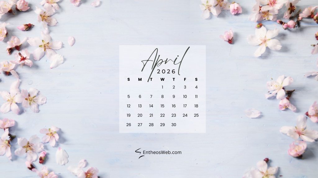 April Calendar Desktop Wallpaper Backgrounds | EntheosWeb