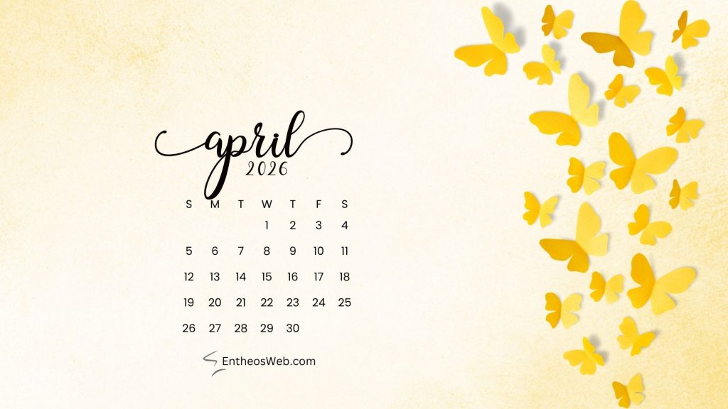 April Calendar Desktop Wallpaper Backgrounds | EntheosWeb