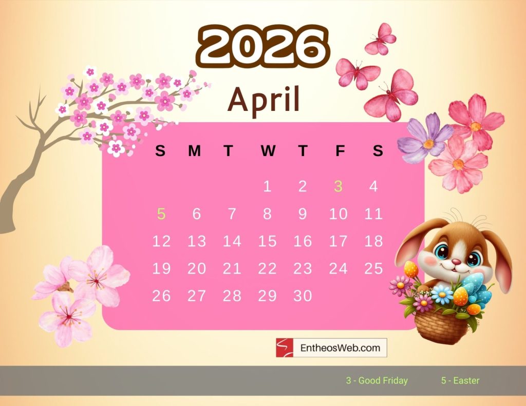 Cute 2026 Calendar with Holidays and Observances – Free PDF Printable ...