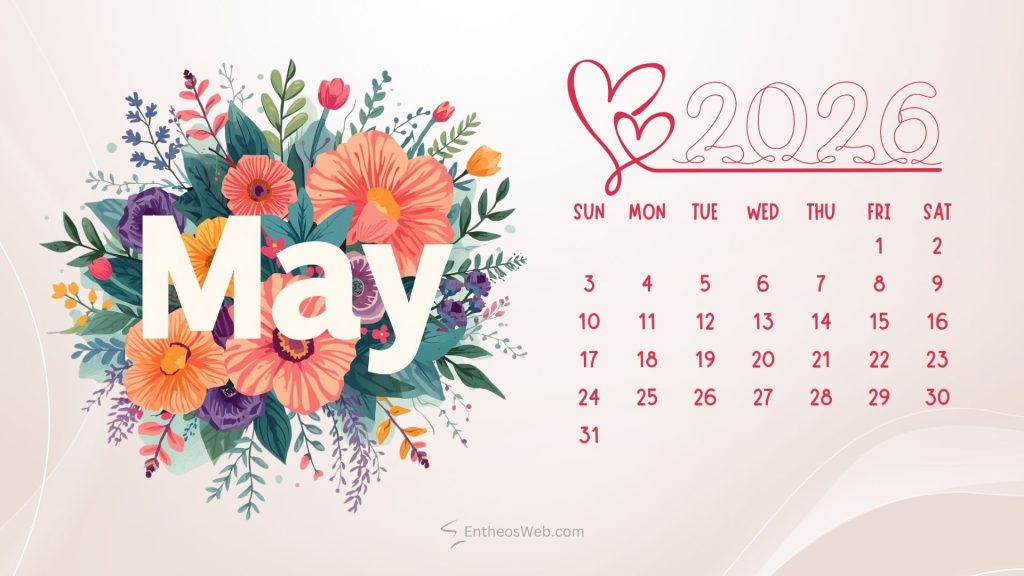 May Calendars & Wallpapers for 2026 | EntheosWeb
