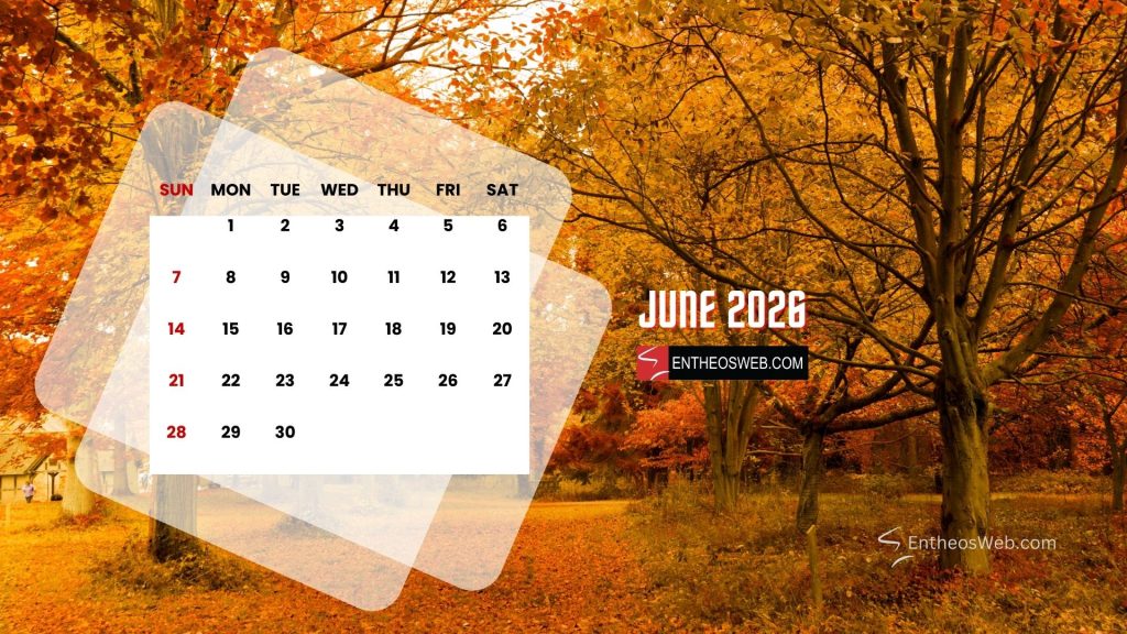June 2026 Desktop Wallpaper Calendars | EntheosWeb