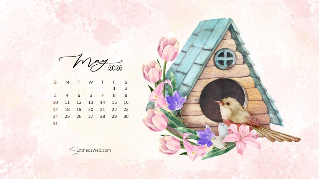 May Desktop Wallpaper Calendars for 2026 | EntheosWeb