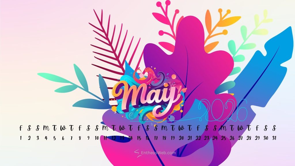 May Calendars & Wallpapers for 2026 | EntheosWeb